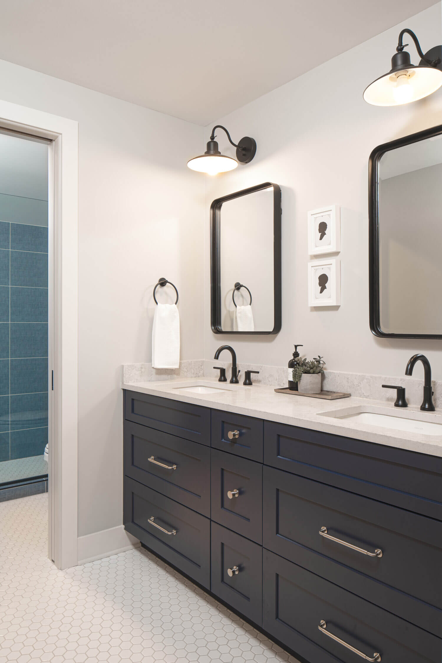 Cyber Space Master Bathroom Vanity - Dura Supreme Cabinetry