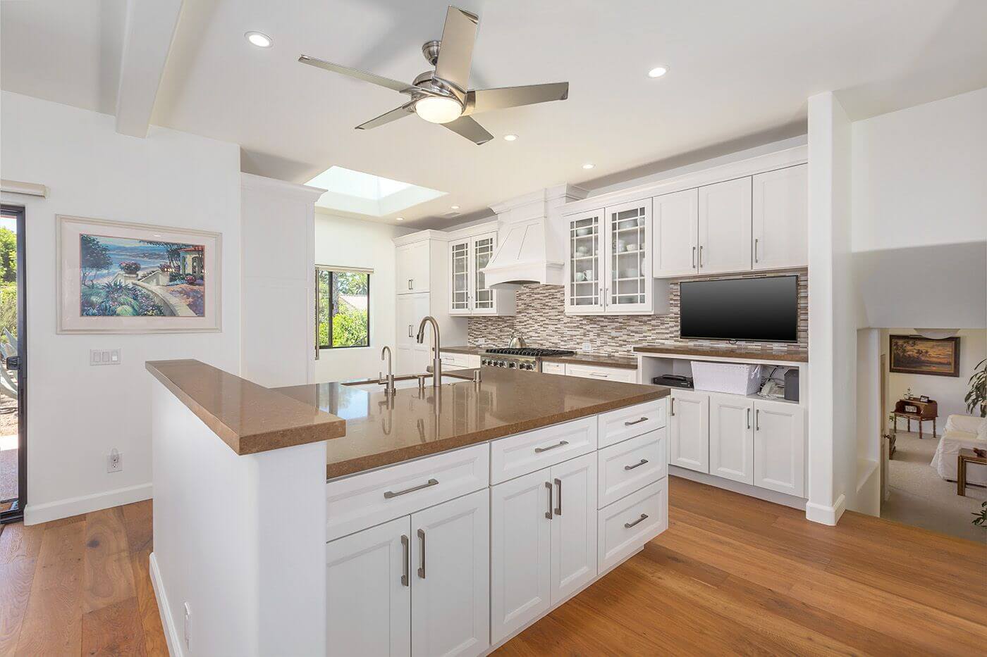 Galley Kitchen with Two Kitchen Islands - Dura Supreme Cabinetry