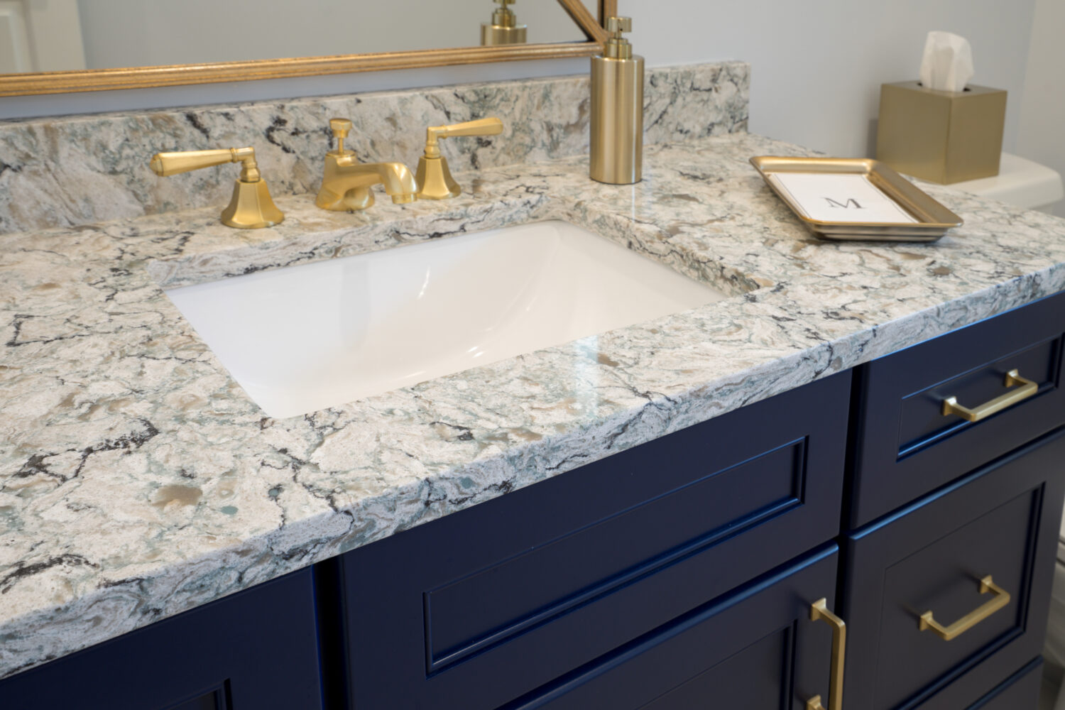 Bold, Beautiful, and Blue Bathroom - Dura Supreme Cabinetry