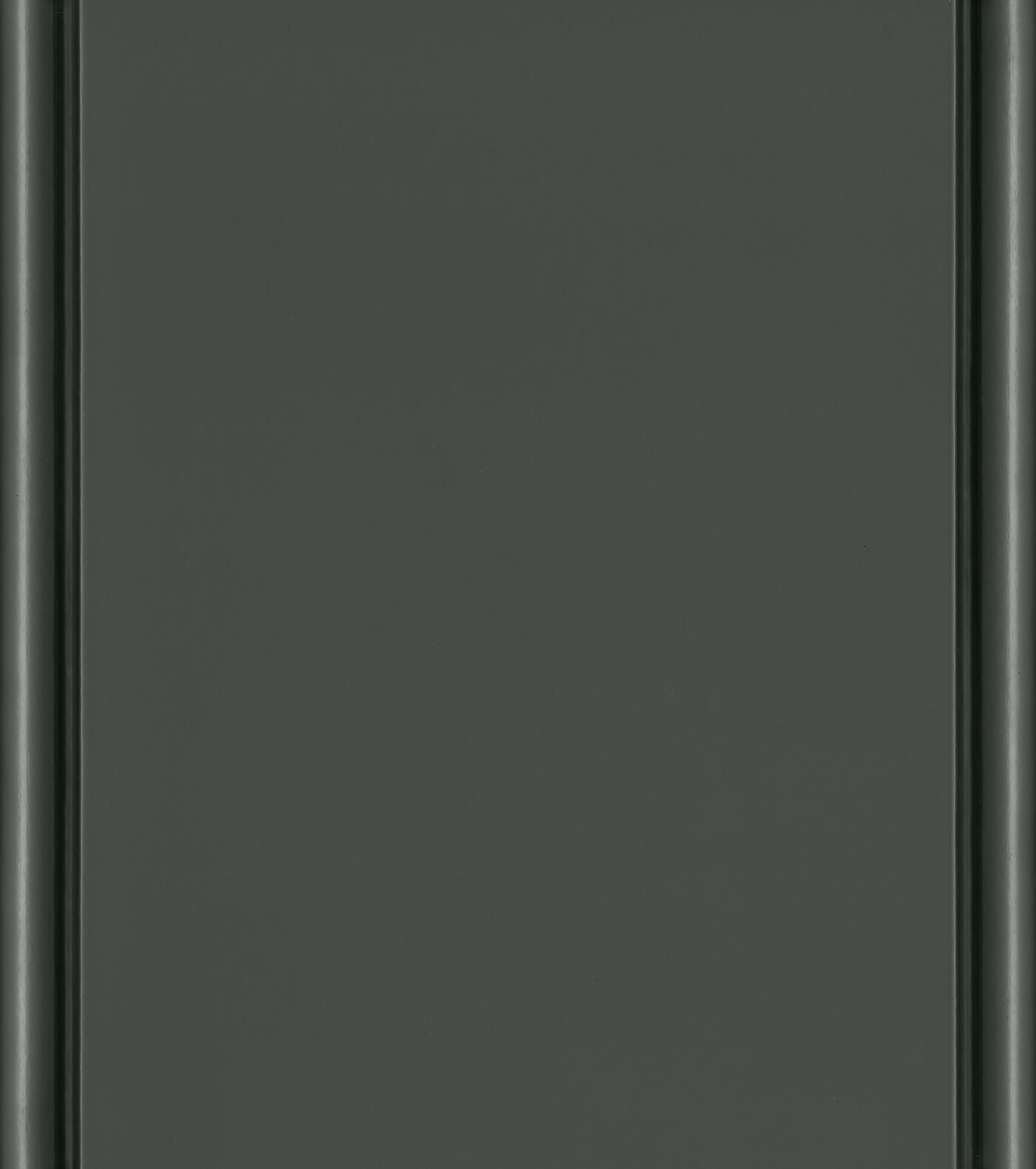 Rock Bottom: Dark Neutral Green Painted Finish Color for Cabinets