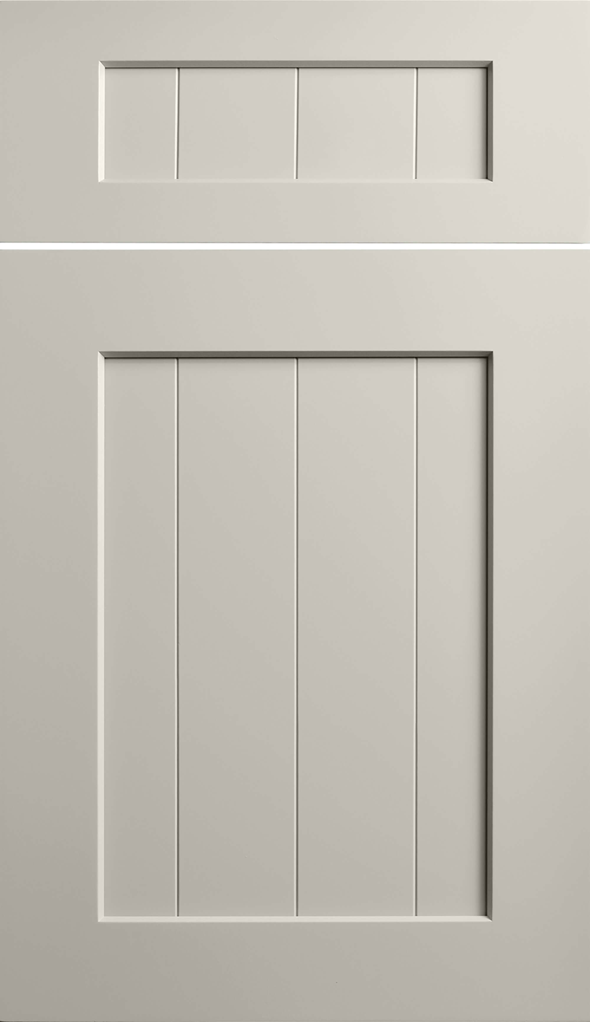 Carson V-Groove Shiplap Inspired Shaker Door: Dura Supreme