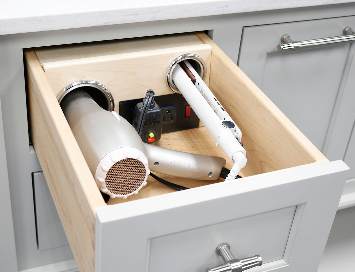 Vanity Grooming Drawer - Dura Supreme Cabinetry