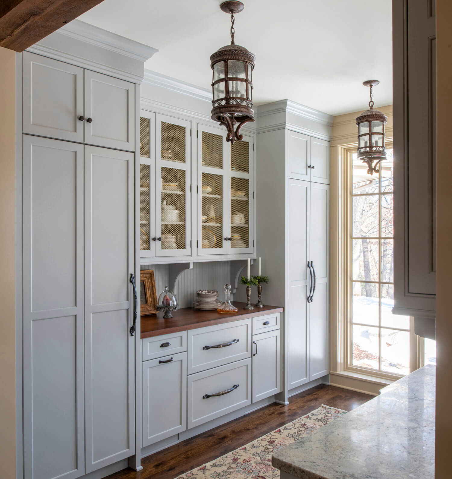 A New Old English Pantry with Holiday Spirit - Dura Supreme Cabinetry