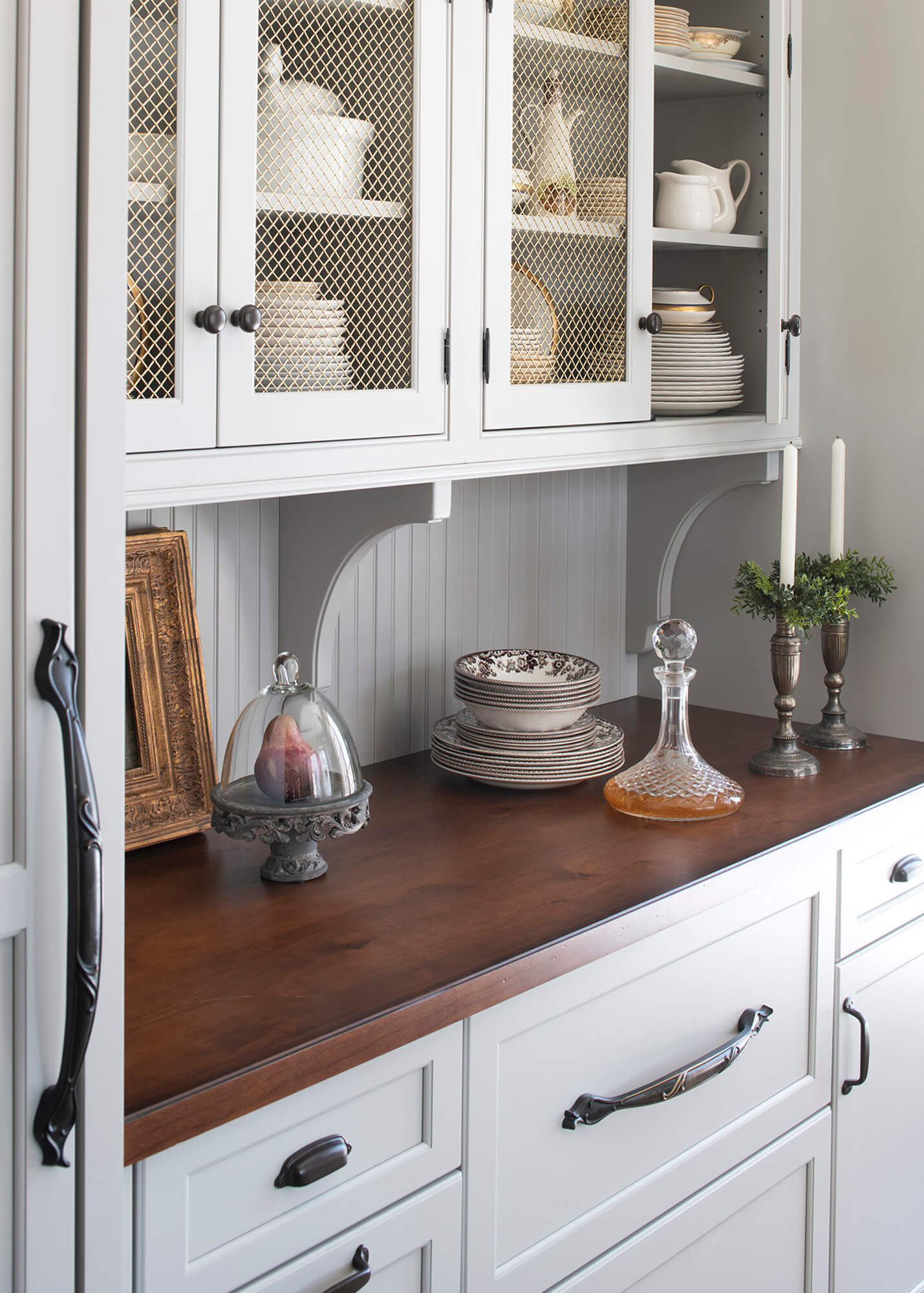 A New Old English Pantry with Holiday Spirit - Dura Supreme Cabinetry