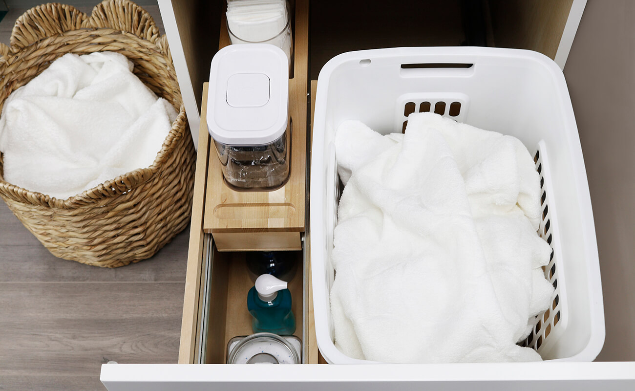Laundry Hamper Pull-Out - Dura Supreme Cabinetry